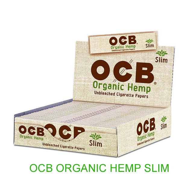 OCB ORGANIC HEMP PAPER SLIM (OOHKS) 24CTBOX – Hashtag Distributors