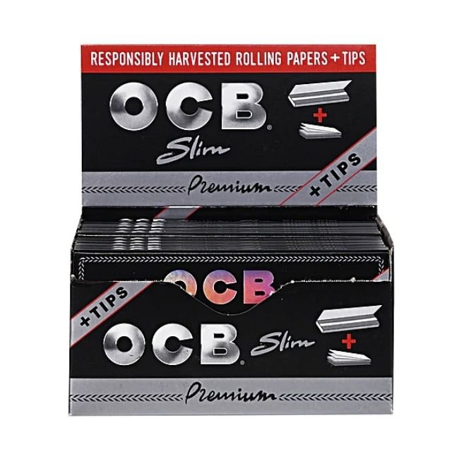 OCB ORGANIC HEMP PAPER SLIM (OOHKS) 24CTBOX – Hashtag Distributors