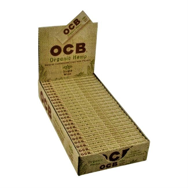 OCB ORGANIC HEMP PAPER SINGLE WIDE (OOHSW) 24CTBOX – Hashtag Distributors